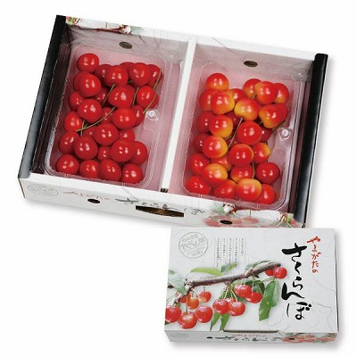 山形県東根市産 さくらんぼ2種（佐藤錦、紅秀峰）約400g(各200g) | イオン東北オンライン