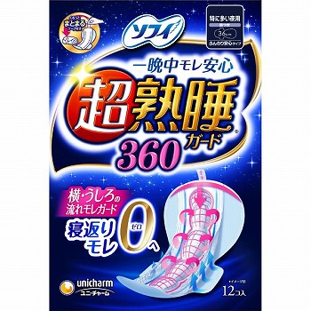 ユニ・チャーム ソフィ 超熟睡ガード 360 12枚入 | イオン白河西郷店 - ネットスーパー